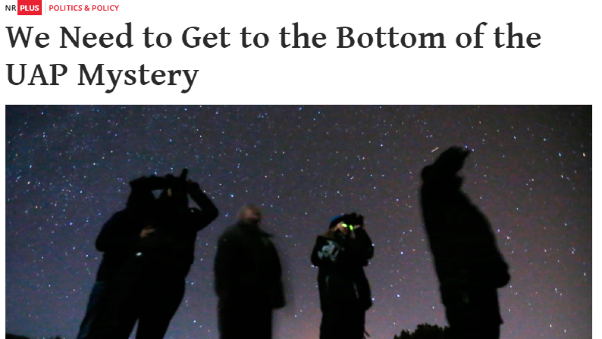 We Need to Get to the Bottom of the UAP Mystery | Representative Tim ... We Need to Get to the Bottom of the UAP Mystery | Representative Tim ...
